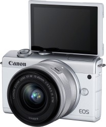 Deal: Canon EOS M200 24.1 Megapixel Mirrorless Camera with Lens, White ...