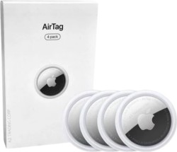 Apple AirTags Item Trackers with Built-in Speaker, 4-Pack - $62.99 ...