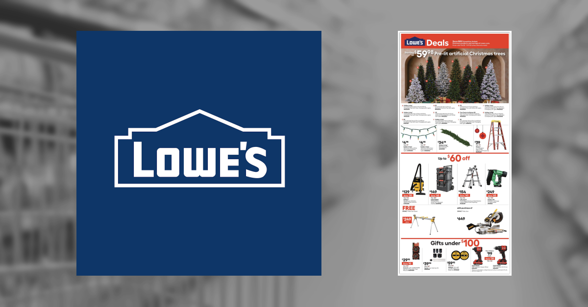 Lowe's November Deals Early Black Friday Ad Posted - GottaDEAL
